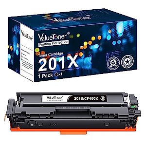 Valuetoner Compatible 201X Black Toner Cartridge Replacement for HP 201X 201A High Yield for HP Color LaserJet Pro MFP M277n M277dw M277c6 Pro M252n M252dw M274n, M252 M277 Series Printer (1 Black)