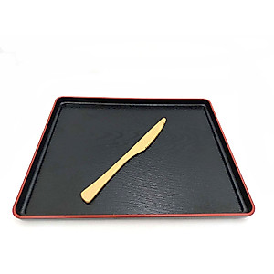 JapanBargain 4107x6, Bamboo Dinner Knife Butter Spreader Kids Knife for Eating Appetizer Furit Dessert Snack Reusable Dishwasher Safe, Set of 6, 9-inches