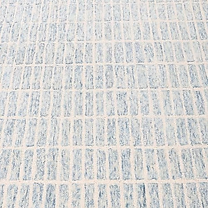 Capitola Hand-Tufted Wool Area Rug, Living Room deocr PB Modern Designer Carpet, (Sky Blue, 8x10 feet)