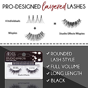 Ardell Studio Effects Wispies Black, 4 Pack