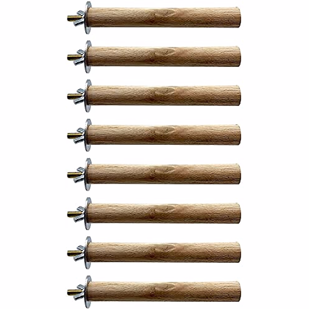 Tfwadmx Parakeet Perch Bird Stand Toy Natural Wood Platform Grinding Nail Cage Accessories for Small Birds Cockatiels Lovebirds Budgie Parrots 8 PCS