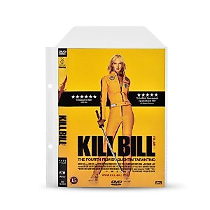 Tarifold DVD Protective Sleeve for DVD Storage with Binder Holes, Closing Flap, and Space for Cover - 100/Pack (10282)