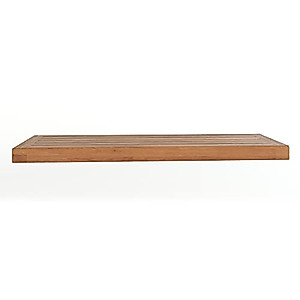 AquaTeak 30" Moa Teak Flat Wall Shelf