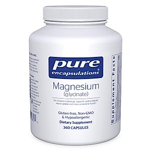 Pure Encapsulations Magnesium (Glycinate) - Supplement to Support Stress Relief, Sleep, Heart Health, Nerves, Muscles, and Metabolism* - with Magnesium Glycinate - 360 Capsules