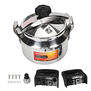 3L Pressure Cooker Aluminum Alloy, Cooking Explosion Proof Pressure Cooker Universally Suitable for Gas Stoves, Flat Top Stove