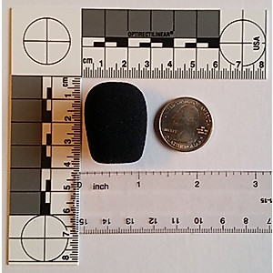 Compete Audio Standard Microphone Windscreens (Microphone Covers) 6-Pack Headset/Lapel (Lavalier) Fitness Instructor/Gamer Pack Black