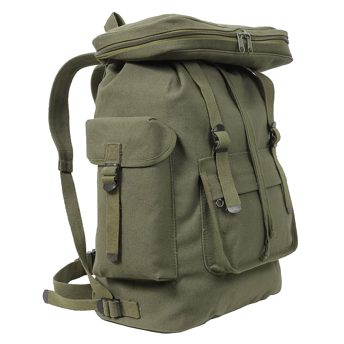 Rothco Canvas European Rucksack, Olive Drab