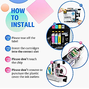 Topkolor LC20E Compatible Ink Cartridge Replacement for Brother LC20E XXL with Officejet MFC-J985DW MFC-J775DW MFC-J5920DW MFC-J985DWXL MFC-J775DWXL(4 Black, 2 Cyan, 2 Magenta, 2 Yellow) 10 Pack