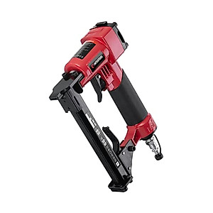 INTERTOOL Pneumatic 21 Gauge 8016 Upholstery Furniture Staple Gun, Air-Powered Fine Wire Woodworking Stapler, Metal Body with Case, 1/2-inch Wide Crown, 5/32-inch up to 5/8-inch Staples PT08-1610