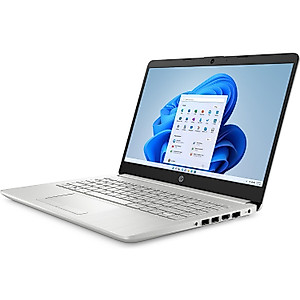 HP Laptop 14-cf2701ds 14-inch HD Notebook, Intel Celeron N4120 4GB DDR4 RAM 64GB eMMC, Computer PC w/ Wi-Fi, Bluetooth, USB-C and HDMI Port, Windows 11 Home, Natural Silver (Renewed)