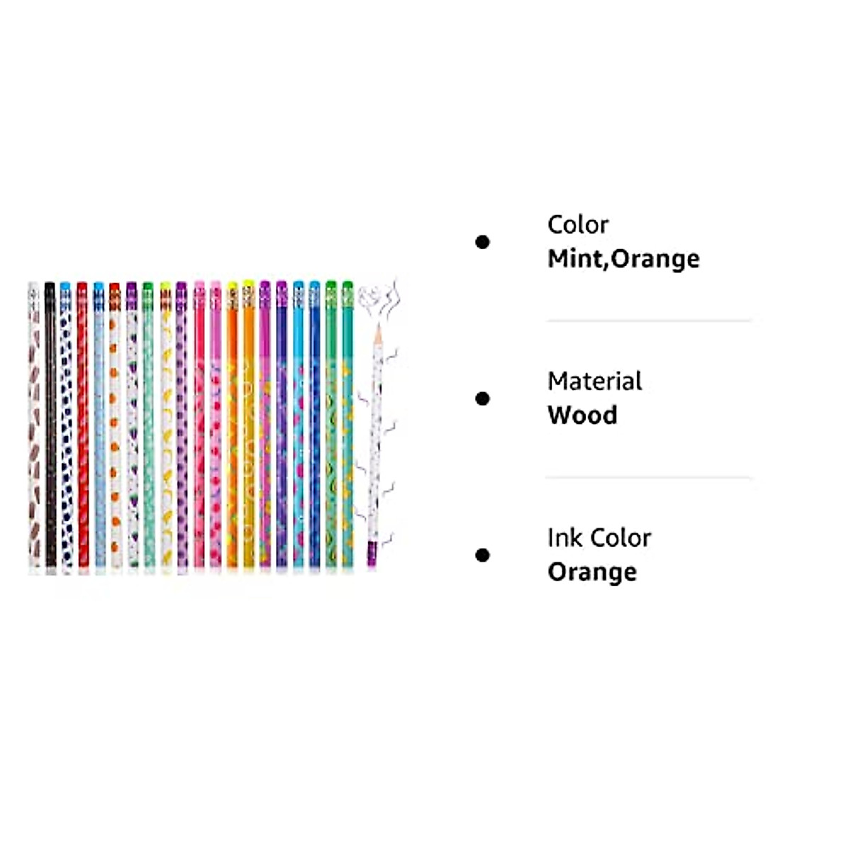 Marspark 40 Pieces Scented Pencils Holiday Pencils Welcome Back to School Pencils Cool HB Pencils for Kids Wood Smelly Pencils with Erasers Birthday Pencils for Students Classroom Reward