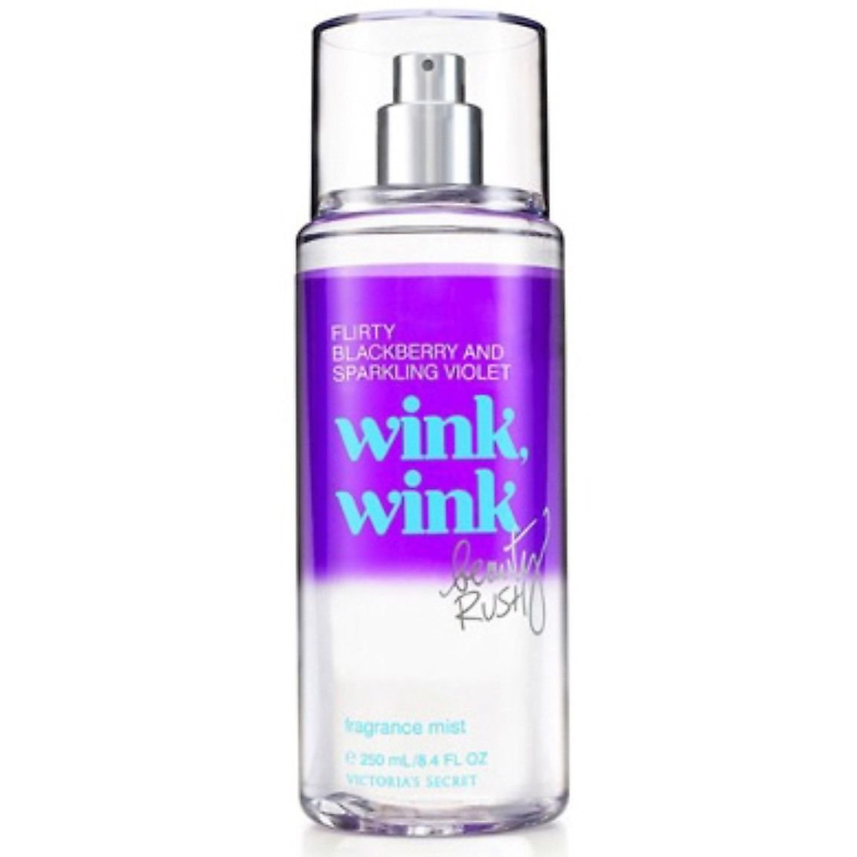 Victoria's Secret Beauty Rush Wink Wink "Flirty Blackberry & Sparkling Violet" Fragrance Mist 8.4 oz