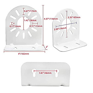 XZJMY 3-Pack Security Camera Mount Bracket, Wall Mount Bracket for Dome Cameras,Floating Wall Shelves,Small Wall Shelf for Security Cameras, Baby Monitors, Speakers