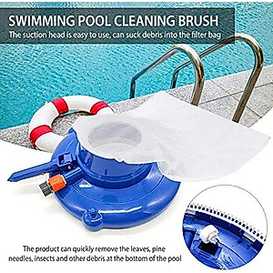 GCARTOUR Swimming Pool Leaf Vacuums Big Sucker Portable Pool Floating Objects Vacuums Blue (Blue)