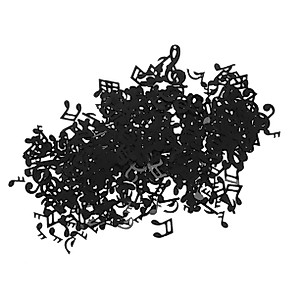 Ciieeo 1 Pack Music Theme Party Decoration White Stickers Music Notes Table Scatter Music Confetti Table Confetti Bridal Shower Glitter Confetti Sprinkles Birthday Christmas Ceiling Baby