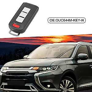 A ABSOPRO Keyless Entry Remote OUC644M-KEY-N Key Fob for Mitsubishi Outlander 2008-2018