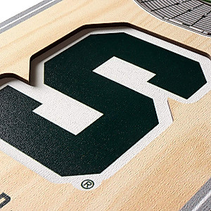 YouTheFan NCAA Michigan State Spartans 3D Stadium 6x19 Banner - Spartan Stadium