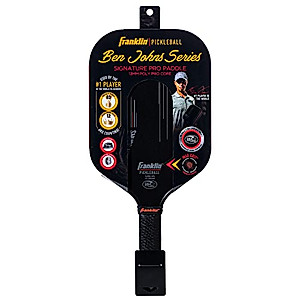 Franklin Sports Pro Pickleball Paddle - Signature Series 13MM Pickleball Paddle with MaxGrit Technology - Black/Orange