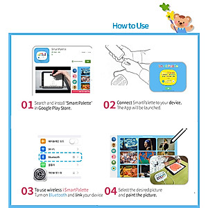 [Apptoys Smart Palette (Android)] - Stem Toys l Arts and Crafts for Kids | Learning Games for Kids | Kid Art Supplies | Coloring Supplies | Drawing Supplies | Painting Crafts | Gifts for Kids