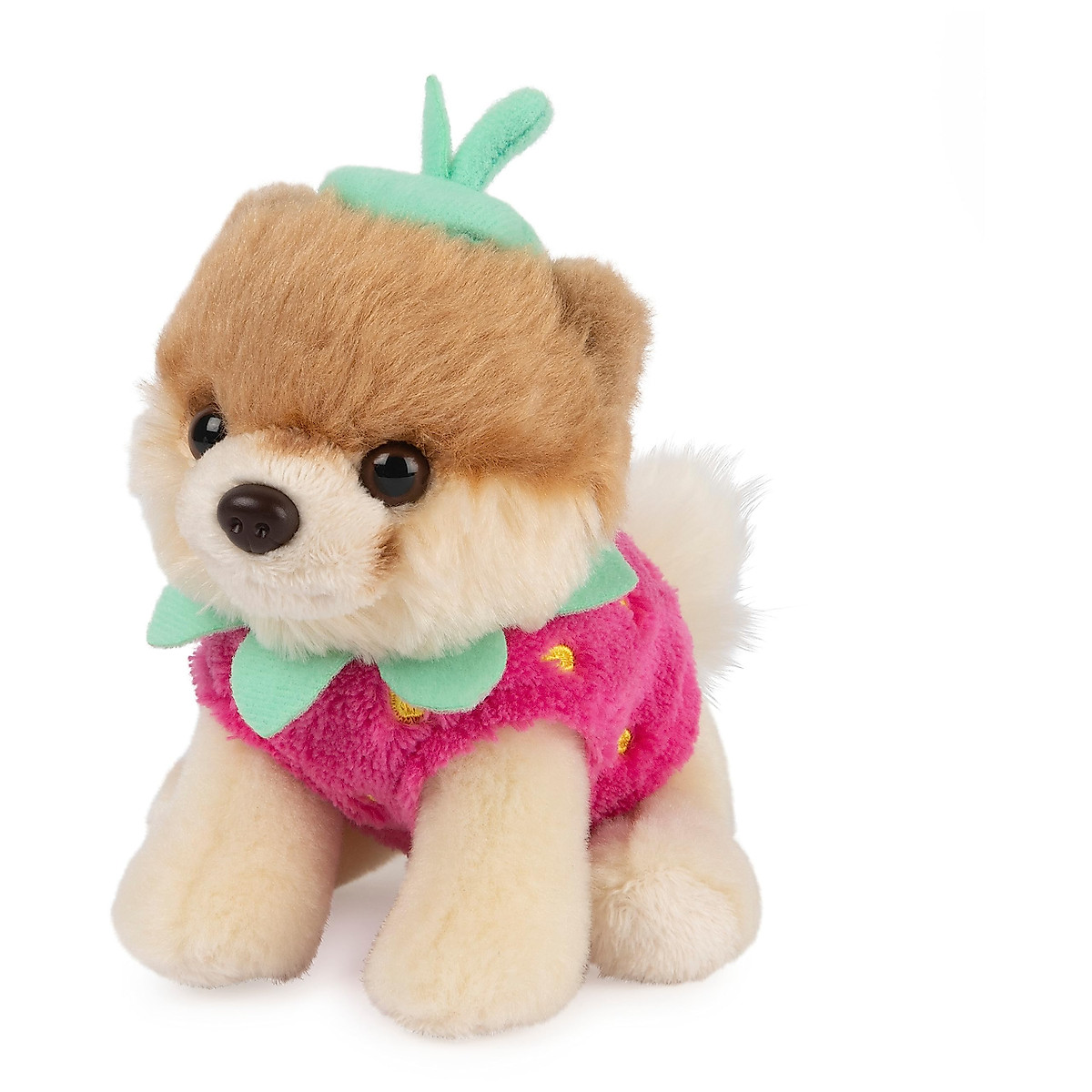 GUND Boo, The World’s Cutest Dog Strawberry Plush Toy, Pomeranian Stuffed Animal for Ages 1 and Up, Spring Decor, 5”