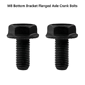 VANICE M8 x 18mm Bicycle Bottom Bracket Flanged Axle Bolt, 8mm Crank Bolts Parts for Mountain Bike Road Bike MTB