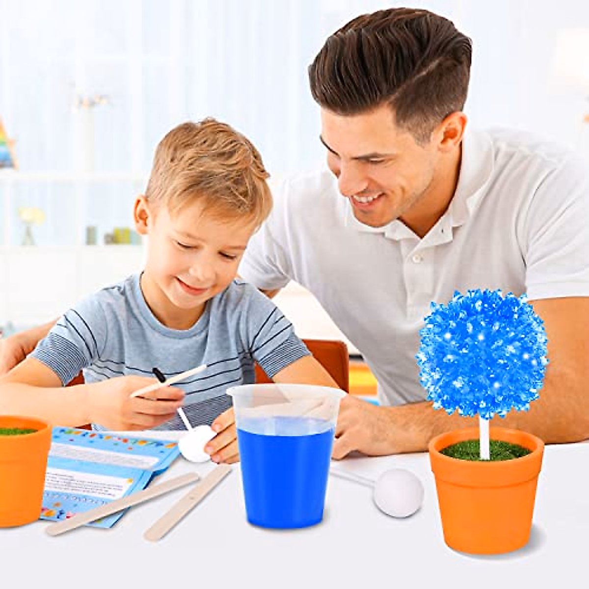 Crystal Flower Growing Science Kit,Easter Gifts for Kids Ages 6-12, STEM Projects Experiments Toys & Crafts Gifts for Girls Boys 7 8 9 10 11 Years Old