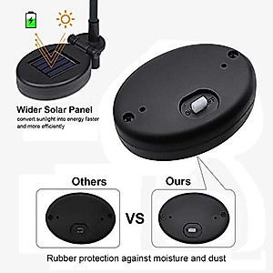 HeyMate Outdoor Solar Flower Lights Garden Decorative - 2 Pack Solar Purple Orchid Flower Lights Waterproof Solar Christmas Decorative Lights for Patio, Yard, Backyard, Pathway