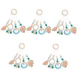 Toddmomy 20 Pcs Yarn Bead Pendant Baby Decor Woodsy Decor Baby Car Toy Children Cot Hanging Toy Sensory Hanging Rattle Rattles Plush Toy Crib Stroller Toy Crib Hanging Rattle Toy Crib Toy