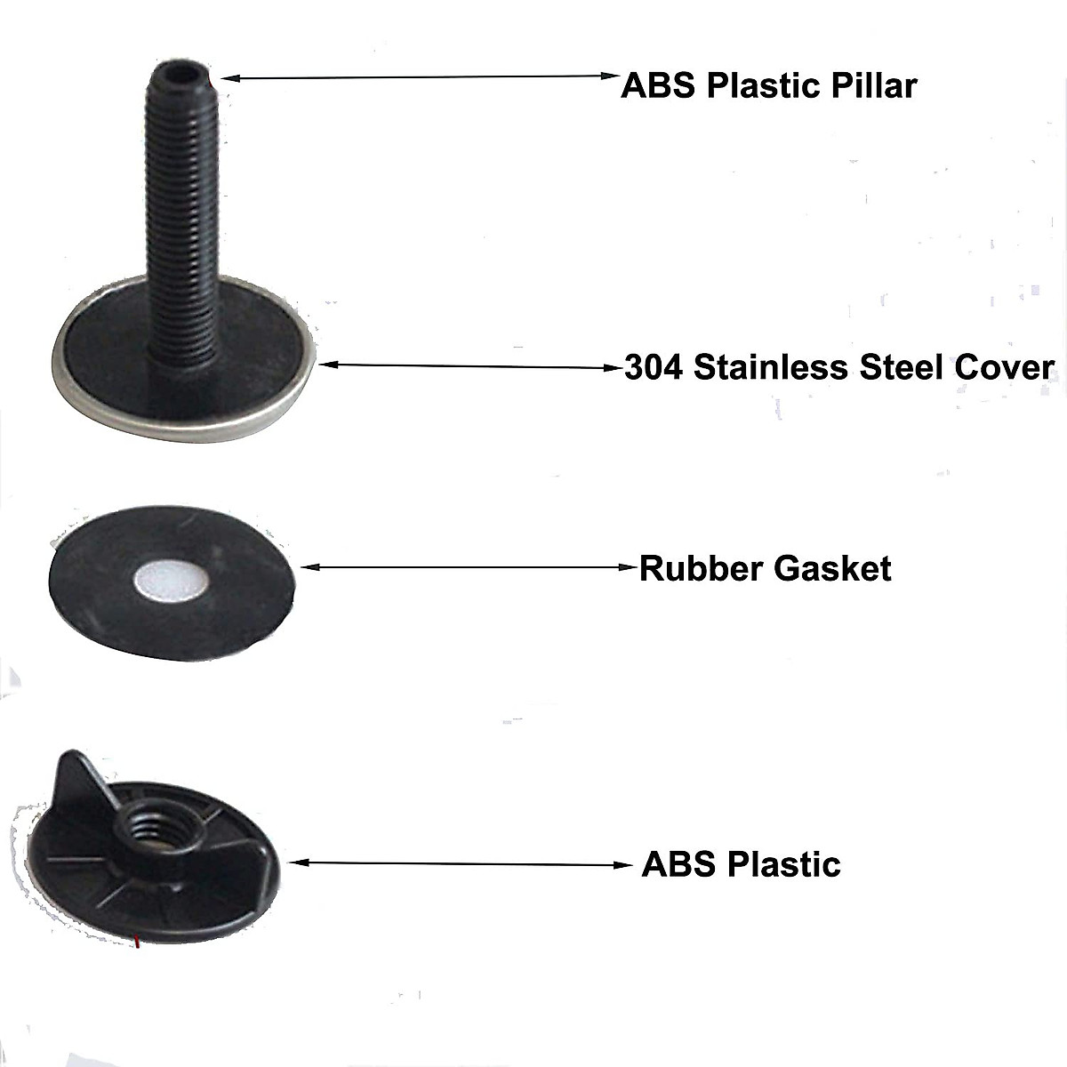 2 Pack Kitchen Sink Hole Cover Sink Faucet Hole Cover Kitchen Sink Tap Hole Plate Stopper Cover Blanking Metal Stainless Steel Plug