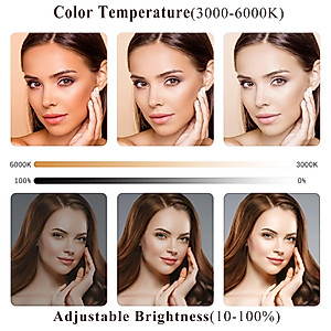 mcwdoit Half Moon Light Nail Lamp for Desk, Lash Light Led Nail Tech Lamp, Desk Lamp for Lash Eyelash Extension, Tattoo, Eyebrows