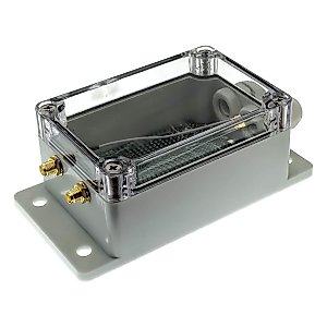 qBox DIY IOT Enclosure Kit (Two SMAs), IOT Enclosure for Arduino MKR Feather ESP32 Cellular LoRa WiFi Board, Waterproof IP65 Enclosure with Glands, prototyping PCB and Two SMA connectors