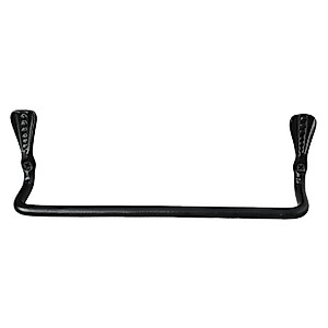 Hand Forged Farmhouse Hand Towel Bar Iron Handmade Wall Mounted Kitchen Towel Rack Blacksmith Twisted Towel Holder Home and Classic Look Heavy Duty Modern Towel Holder Matt Black by Living Ideas