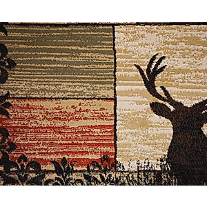Mayberry Rugs Woodgrain Elk Area Rug, 5'3"x7'3", Multicolor