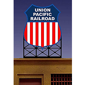 88-1801 Lg Union Pacific Animated neon Billboard by Miller Signs