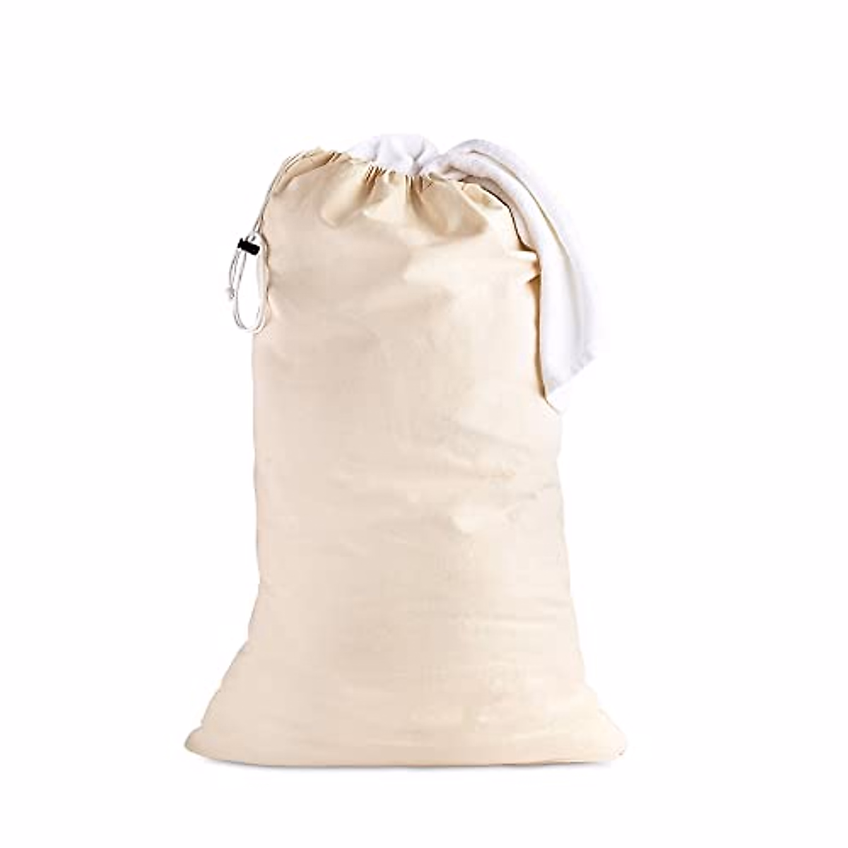 2 Pcs Cotton Laundry Bags 24" x 36" Extra Large Washable Dirty Clothes Organizer Drawstring Cotton Storage Bag for Storing Clothes Toys