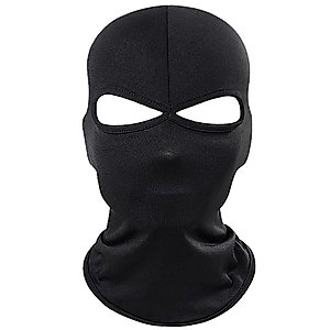bodbop Balaclava Ski Face Mask Windproof Full Head Mask Sun UV Protection Face Cover for Men Women Outdoor Sports Cycling (Black)