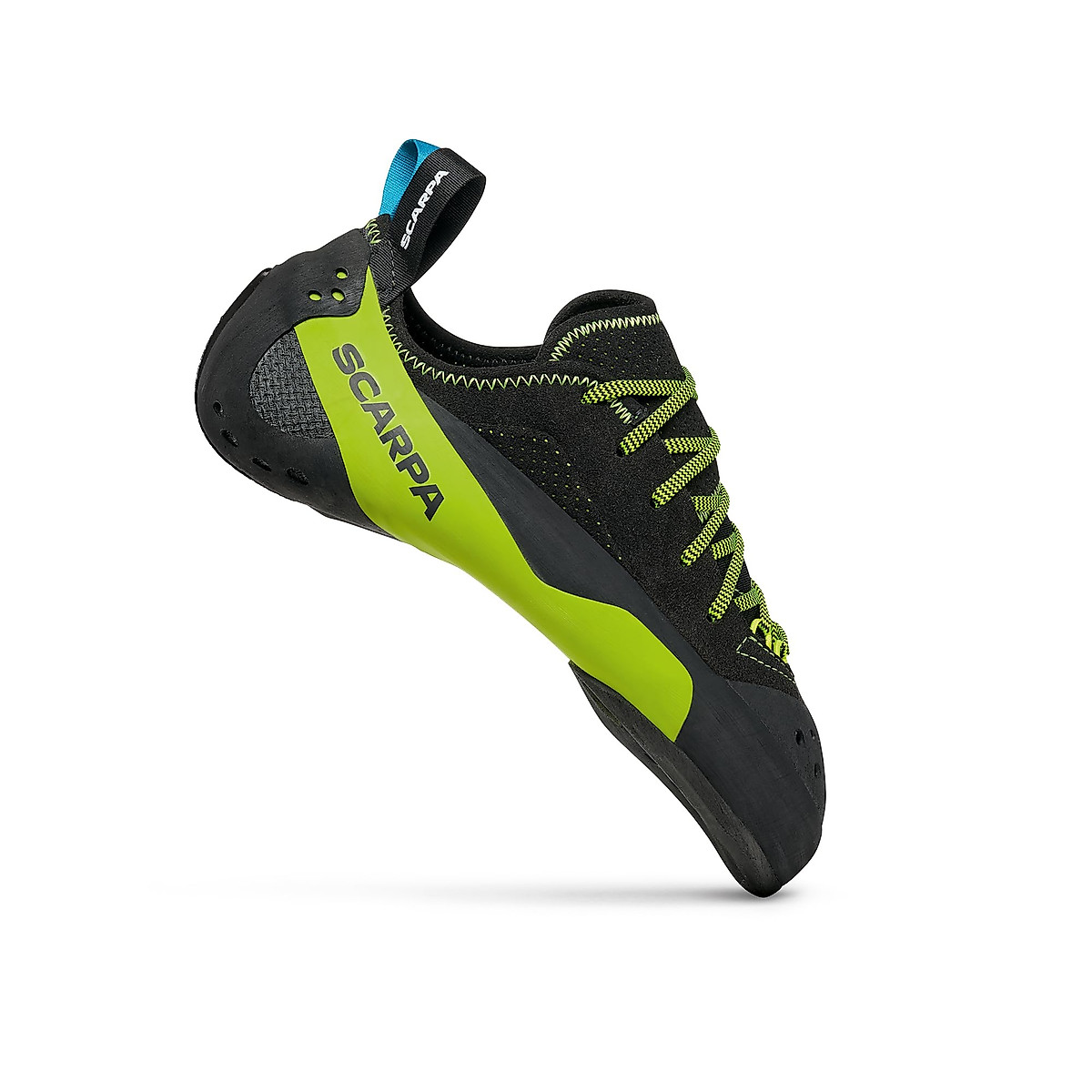 SCARPA Mago Lace Rock Climbing Shoes for Sport Climbing and Bouldering - Specialized Performance for Edging and Support - Bright Lime - 11