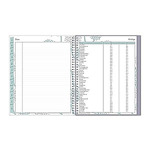 Blue Sky 2024 Weekly and Monthly Planner, January - December, 8.5" x 11", Frosted Cover, Wirebound, Rue Du Flore (101602-24)