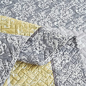 MERRY HOME 3-Piece King Size Quilt Set with 2 Pillow Shams- Boho Reversible Soft and Lightweight Quilt Bedding Bedspread Coverlet Set