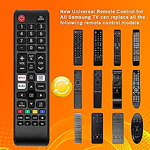 2 PCS New Universal Remote Control for All Samsung TV Remote,Compatible for All Samsung Smart TV, LED, LCD, HDTV, 3D, Series TV.