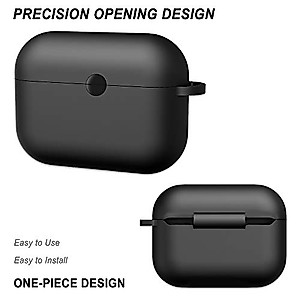 Naomo Silicone Case for Anker Soundcore Liberty Air 2, Soft and Flexible, Scratch/Shock Resistant Silicone Cover for Anker Soundcore Liberty Air 2 Headphones (Black)