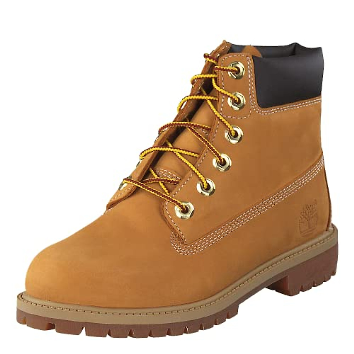 Timberland Kids' 6" Premium Waterproof-K, Wheat Nubuck, 2 M US Little Kid