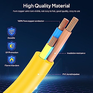 NEMA 10-30P to 14-50R EV Charger Adapter, BOEASTER 30A Dryer Plug to 50A 14-50 EV Conversion Adapter for Level 2 EV Charging and Tesla