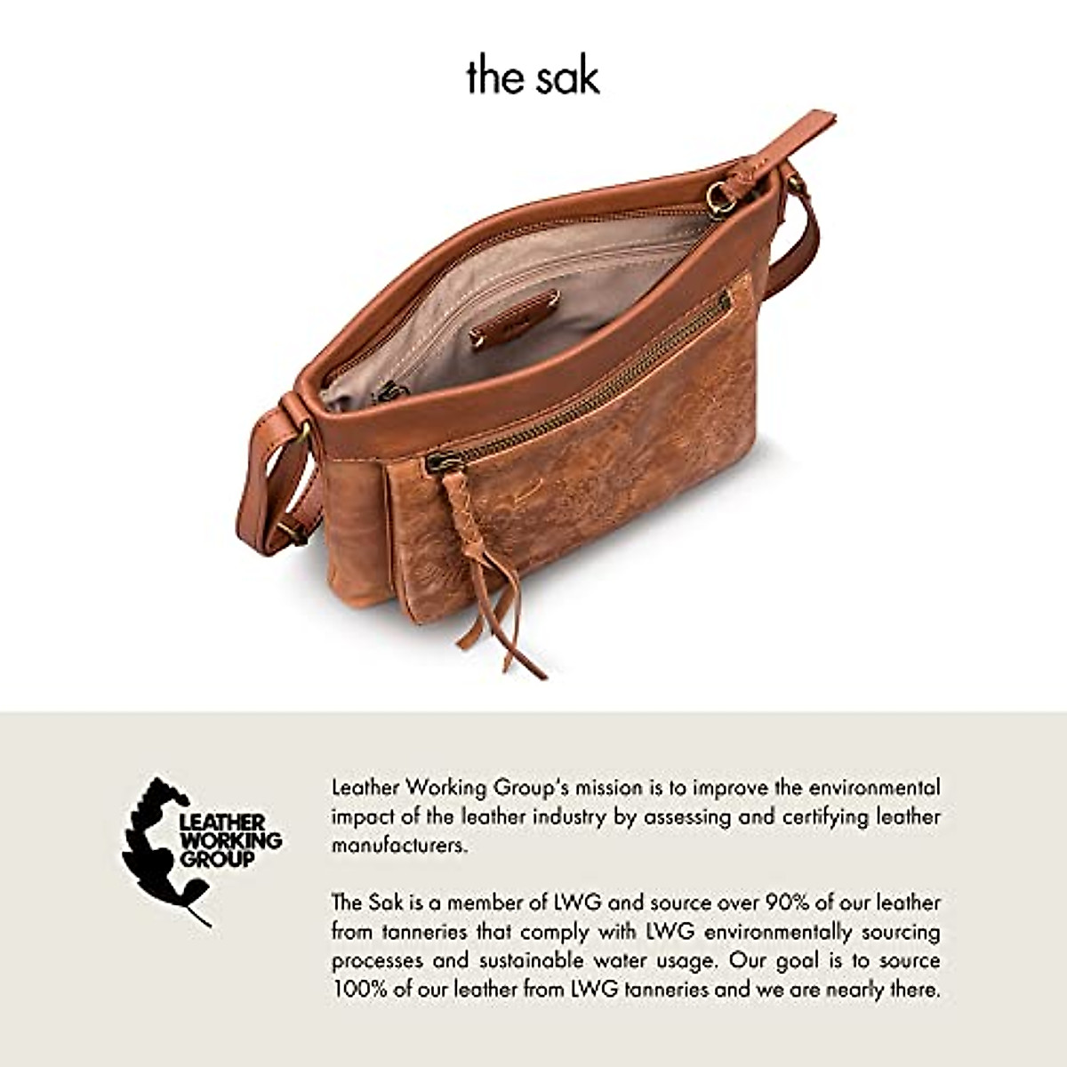 The Sak Classic, Tobacco Floral Embossed