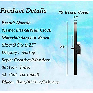 Naanle Cute Llama with Cactus Pink Round Wall Clock, 9.5 Inch Silent Battery Operated Quartz Analog Quiet Desk Clock for Home,Office,School