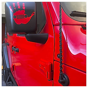 VOFONO 13 Inch Antenna for Jeep Wrangler Gladiator 2007-2024, Short Antenna Upgrade for Jeep JL JK Radio Antenna Rubicon Sahara Unlimited Sport Willys 4xe Mojave High Altitude Jeep Accessories