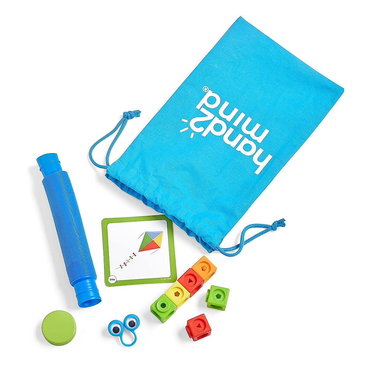 hand2mind Little Minds at Work Science of Reading Essentials Toolkit by Tara West, Decodable Reading Manipulatives, Elkonin Boxes, Letter Sounds, Phonemic Awareness, Preschool Learning (Set of 6)