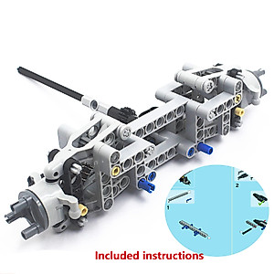 TTLYHEK MOC Parts Toy Front Suspension System Technical Parts Compatible with All Major Brands Building Blocks Bricks DIY Accessories (78Pcs)
