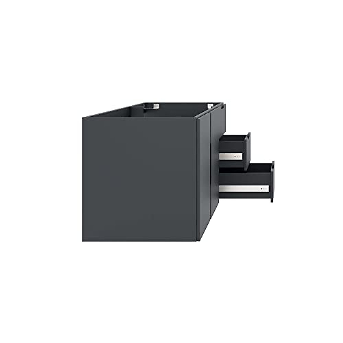 Modway Vitality 47" MDF and Particleboard Bathroom Vanity Cabinet in Gray