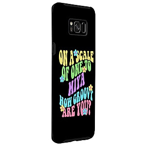 Galaxy S8+ MIYA Cute Retro Girls Groovy MIYA Personalized Name Case